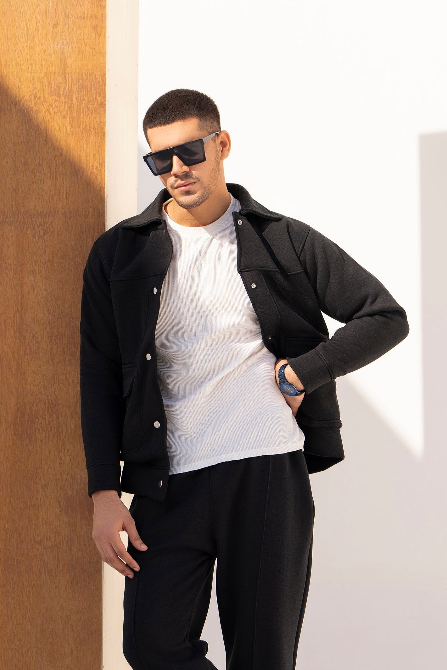 BLACK WORK WEAR SHACKET – GarbGalleria