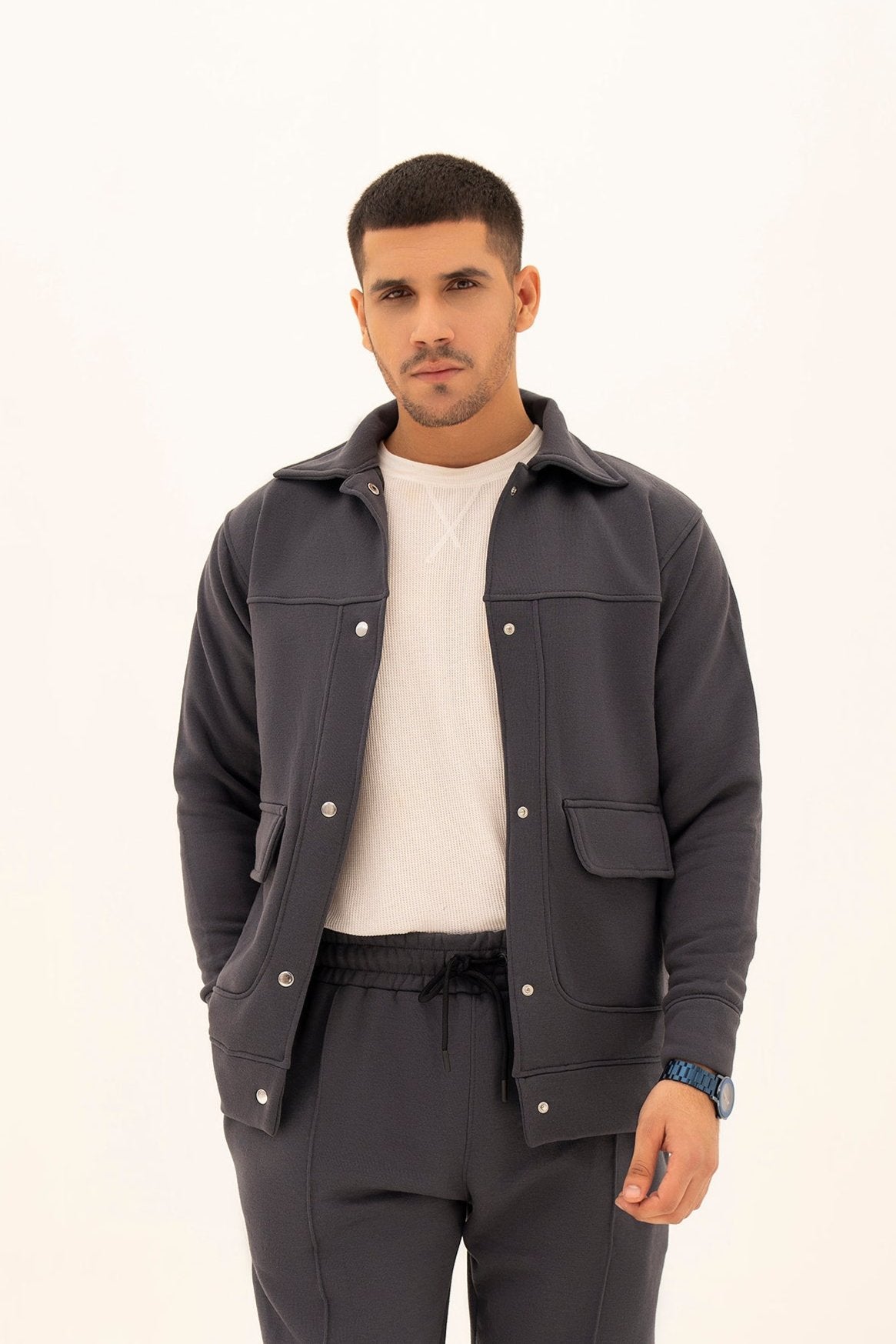 STEEL GRAY WORK WEAR SHACKET – GarbGalleria